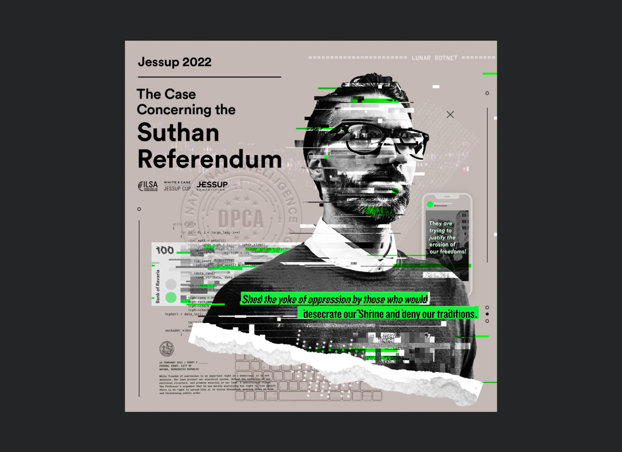 Designing the 2022 Jessup Competition Poster | Knox Design Strategy