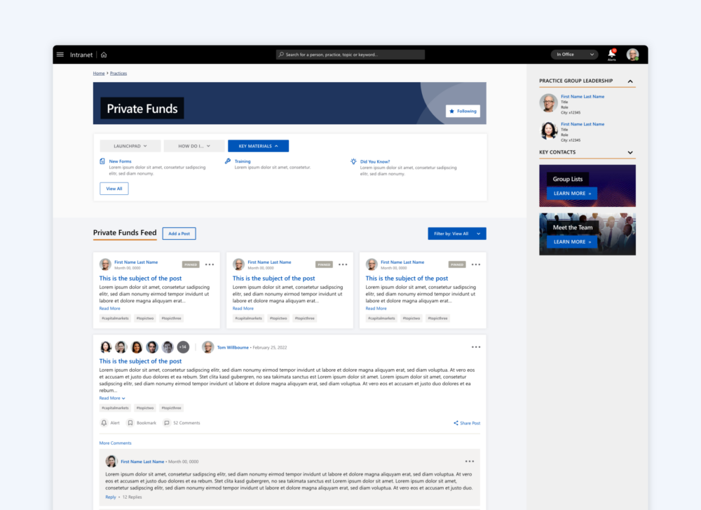 Custom SharePoint Online Intranet Design | Knox Design Strategy