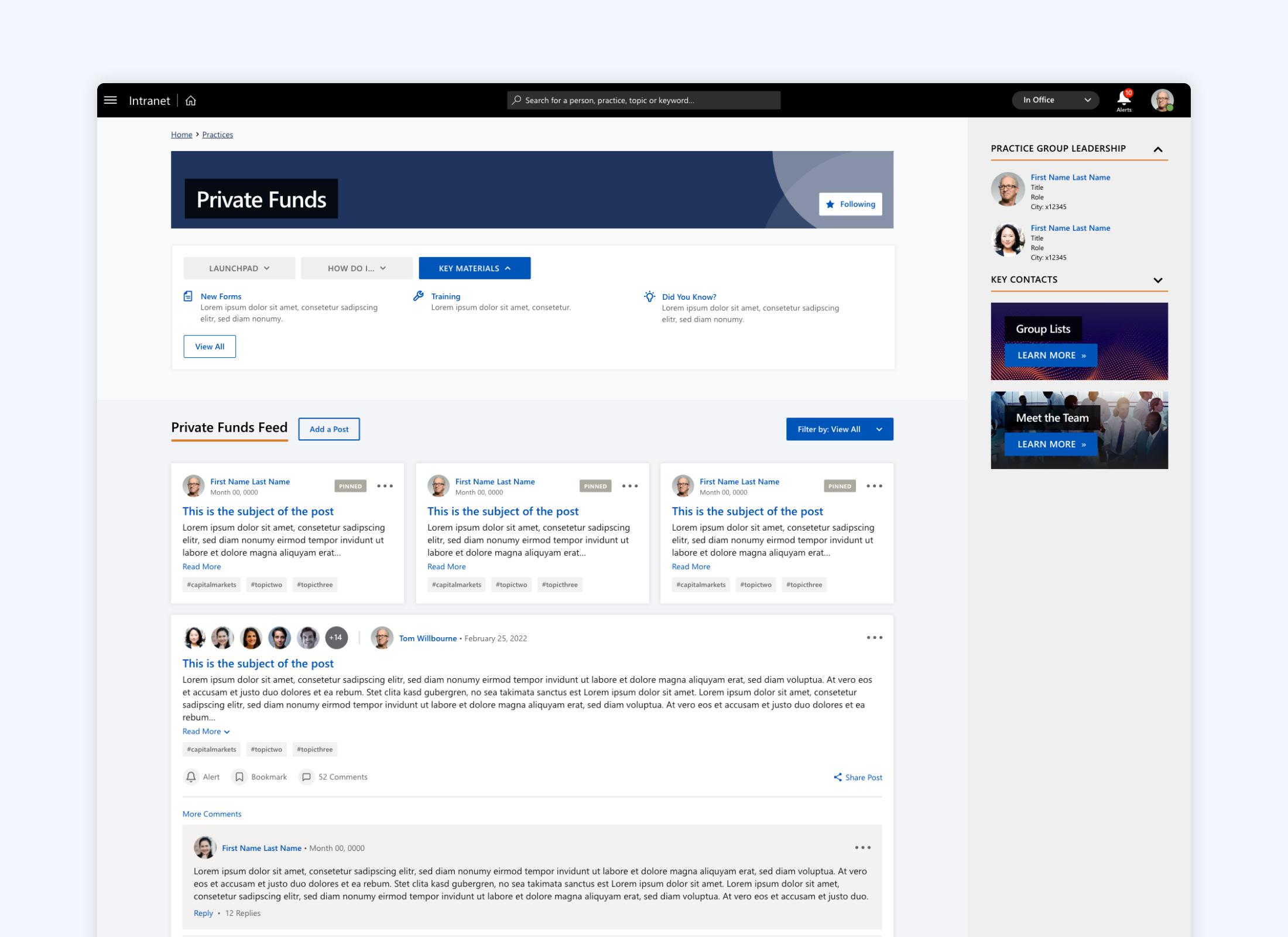 Custom SharePoint Online Intranet Design | Knox Design Strategy