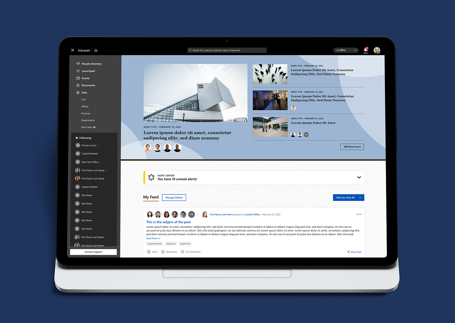 Custom SharePoint Online Intranet Design | Knox Design Strategy
